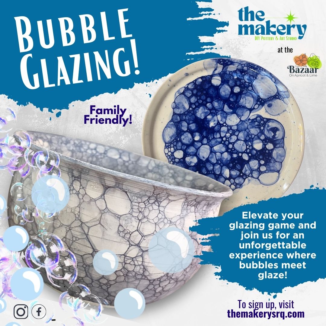 Join us for an immersive Bubble Glazing Class where bubbles will become ...